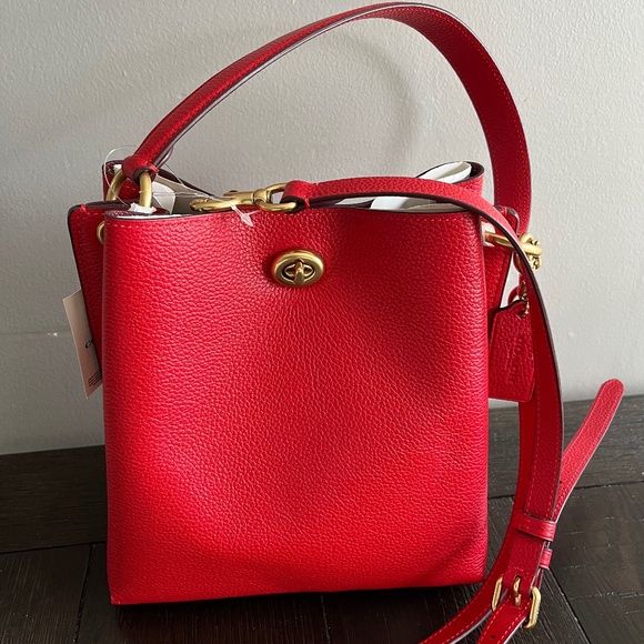 Bags | Coach Red Crossbody Purse | Poshmark
